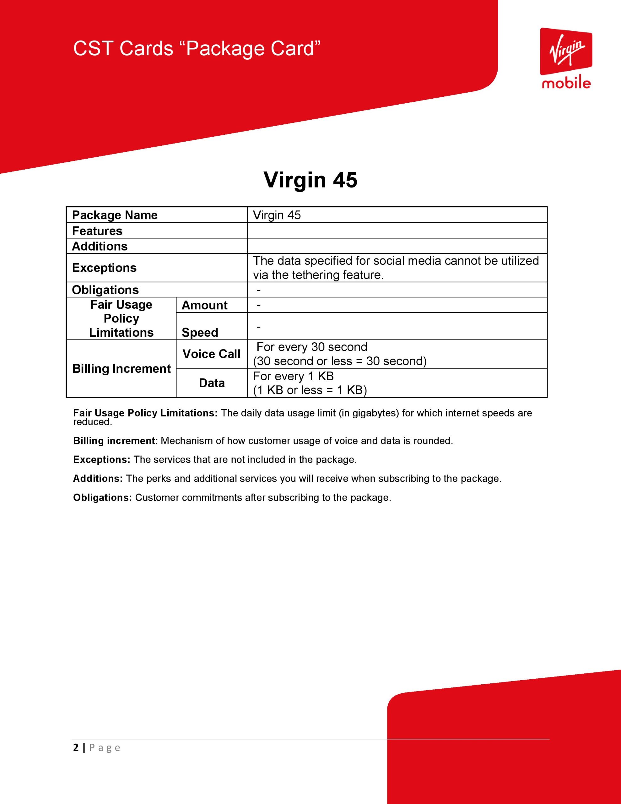 Virgin Plan 45 – Virgin Mobile KSA