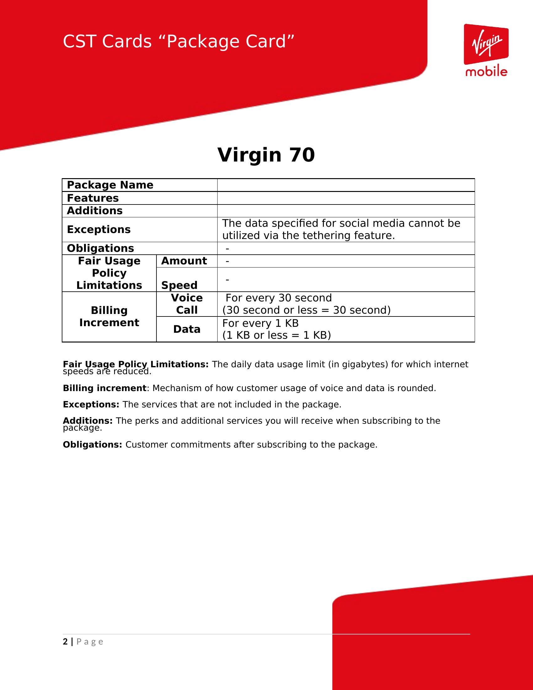 Virgin Plan 70 – Virgin Mobile KSA